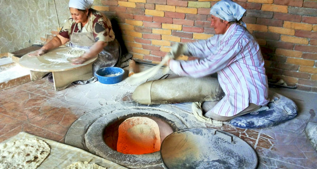 Lavash baking master class, Armenia