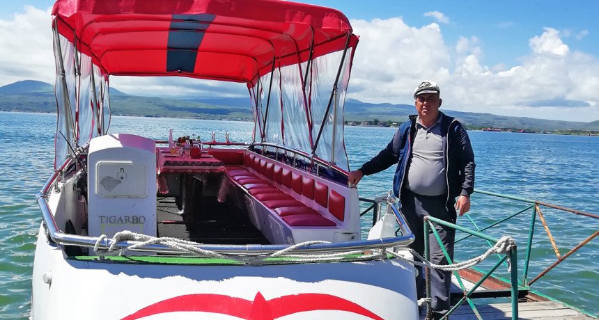 Boat Trip across Lake Sevan, Gegharkunik, Armenia