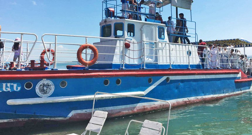 Boat Trip across Lake Sevan, Gegharkunik, Armenia