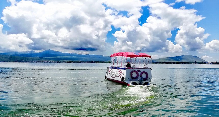 Boat Trip across Lake Sevan, Gegharkunik, Armenia